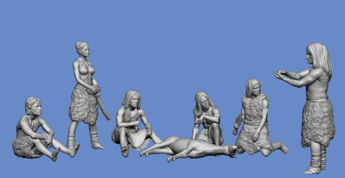 NEW! Germania-Figuren 72-StoneAge-0004 Cave Dwellers IV
