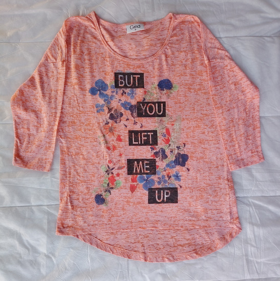 Gina koralna oversize tunikaVel-.36/44