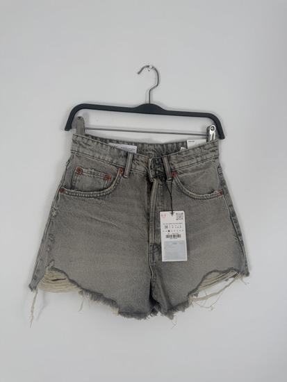 Zara nov sivi teksas šorts S