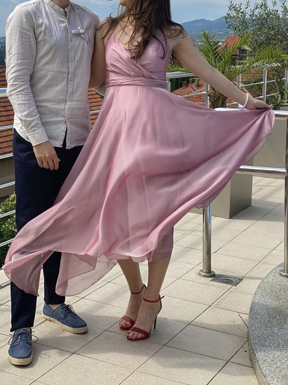 Svečana nežno roze haljina – vel. 40