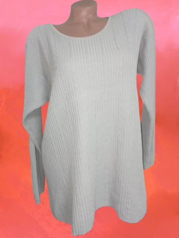 ❤️PAMUČAN SIVI DZEMPER❤️L-XL
