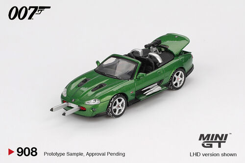 NEW! Mini GT 00908-007E Jaguar XKR - From Movie Die Another Day James Bond 007 (English Version)