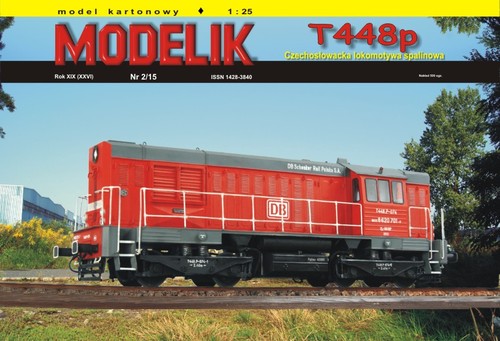 Modelik 02_15 T448p Czechosłowacka lokomotywa spalinowa