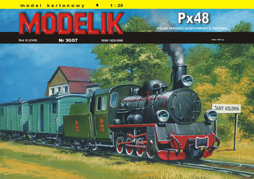 Modelik 30_07 Px48 Polski parowóż wąskotorowy z 1949 roku
