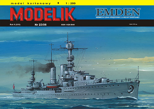 Modelik 23_06 EMDEN GERMAN LIGHT CRUISER FROM W.W. 2 ND
