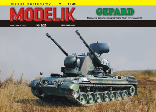 Modelik 03_23 Gepard - Niemieckie Samobieżne Współczesne Działo Przeciwlotnicze