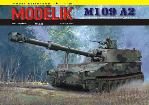Modelik 02_23 M109 A2 - Amerykańska Współczesna Samobieżna Haubica