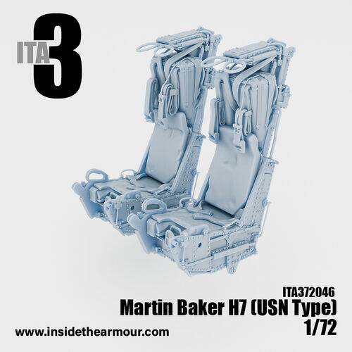 NEW! Inside the Armour ITA372046 US Navy Phantoms - Martin Baker H7 Seats (2 pcs / 3D-Printed)