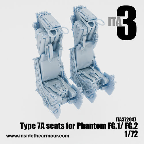 Inside the Armour ITA372047 British Phantoms FG.1 and FG.2 - Martin Baker Type 7A Seats (2 pcs / 3D-Printed)