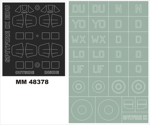 Montex MM48378 Spitfire IX Eduard 8281