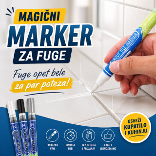 Magičan marker za fuge - Neka fuge opet budu kao nove!