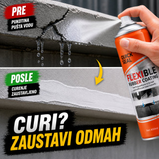 Quick seal tečna guma u spreju - Vodootporna zaštita bez majstora