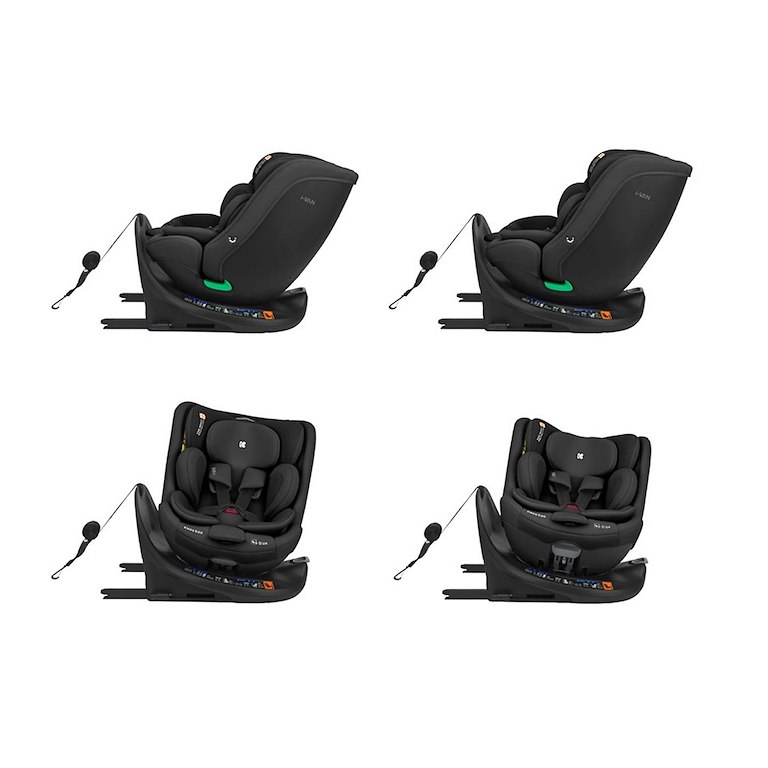 Kikka Boo auto sedište i-Van ISOFIX Black 40-150cm