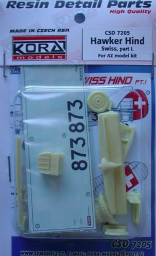 Kora Models CSD7205 Hawker Swiss Hind Swiss I