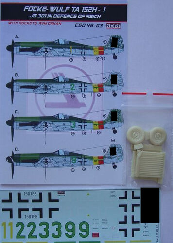 Kora Models CSD4803 Focke-Wulf Ta-152H-1 with R4M Orkan