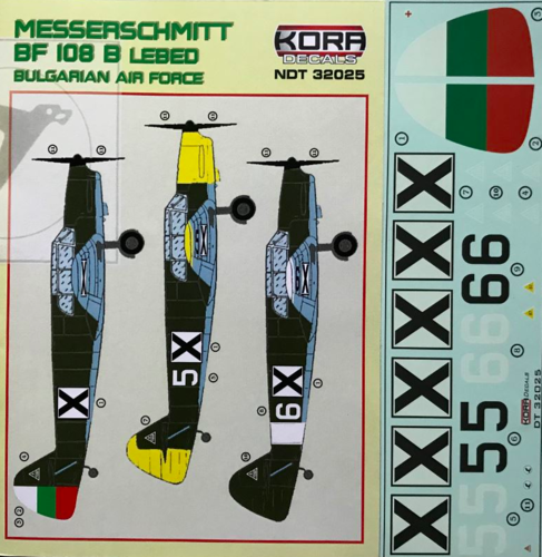 Kora Models NDT32025 Messerschmitt Bf 108B Taifun Bulgarian AF