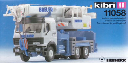 NEW! Kibri 11058 Liebherr 3-axle Hydraulic Truck Crane