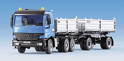NEW! Kibri 11140 Mercedes Benz Actros 3-axle with 2-axle Tipper Trailer