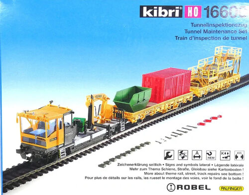 NEW! Kibri 16600 Robel Inspection Train Set, Container Wagon