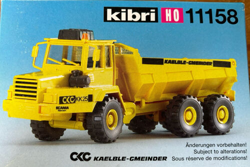 NEW! Kibri 11158 Scania 3-axle Articulated Tipper CKC Kaelble-GmMEI