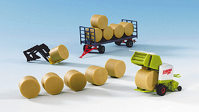 NEW! Kibri 11180 Claas straw bale making and Loading Kit