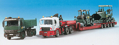 NEW! Kibri 11998 MAN 3 -axle with Low-floor Semi-Trailer 5 -axle with load