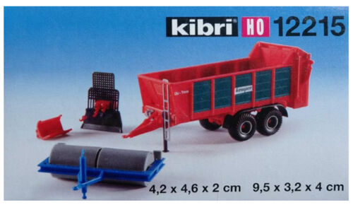 NEW! Kibri 12215 Two-axle Trailer and Agricultural Equipment
