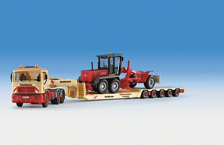 NEW! Kibri 13502 MAN 3-axle with Low-Floor Semi-Trailer with Ditch Load