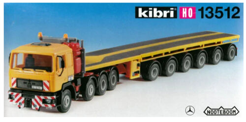 NEW! Kibri 13512 Mercedes Benz 4-axle with 6-axle Semi-Trailer Platform