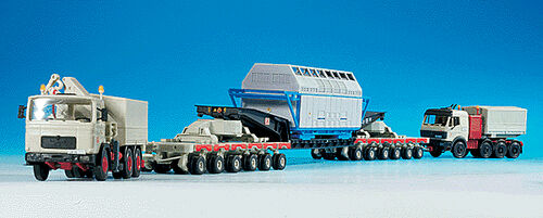 NEW! Kibri 13524 MAN 3-axle and 4-axle with tarpaulin Box and Trailer