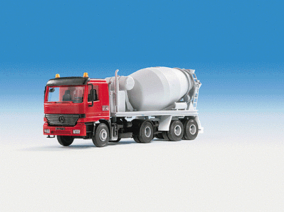 NEW! Kibri 14004 Mercedes Benz 4-axle Concrete Mixer
