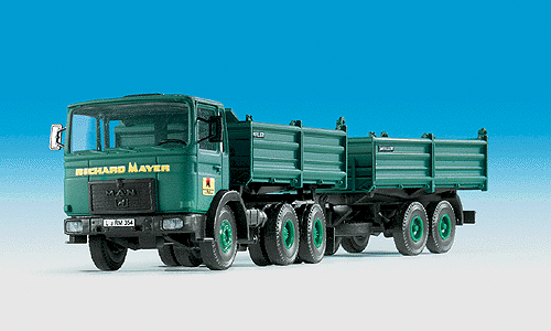 NEW! Kibri 14016 MAN 3-axle Tipper with 2-axle Trailer