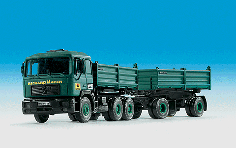 NEW! Kibri 14019 MAN 3-axle Tipper with Trailer 2-axle Tipper