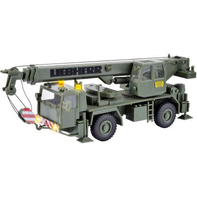 NEW! Kibri 18042 Mobile Crane 2 -axle Liebherr - Bundeswehra