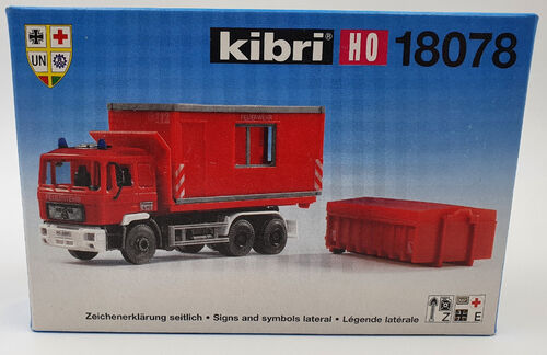 NEW! Kibri 18078 MAN 3-axle with Self-Loading Platform with Container