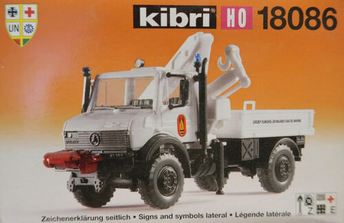 NEW! Kibri 18086 Unimog Box Truck with Self-Loading Crane