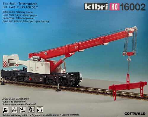 NEW! Kibri 16002 Gottwald GS 100.06 T Railway Crane