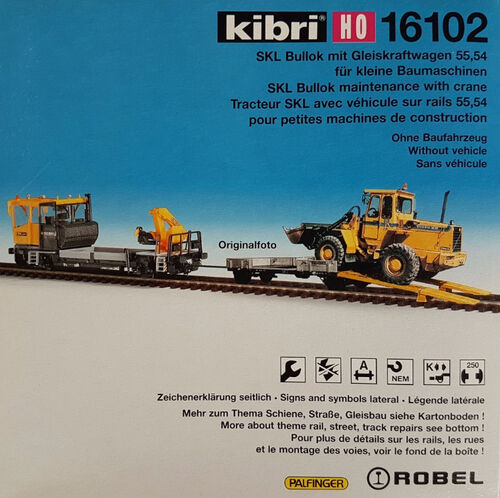 NEW! Kibri 16102 Robel 54.22 Draisine with 2-axle Platform Wagon with