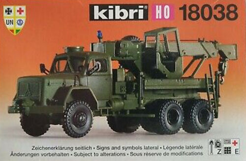 NEW! Kibri 18038 Magirus Deutz 3 -axle Mobile Crane Bundeswehra