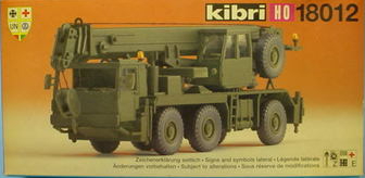 NEW! Kibri 18012 Heavy Construction Crane - Liebherr LTM 1050/3 3-Axle Mobile Crane (Bundeswehra)