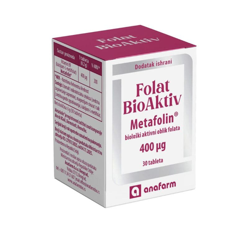 Folat BioAktiv 30 tableta