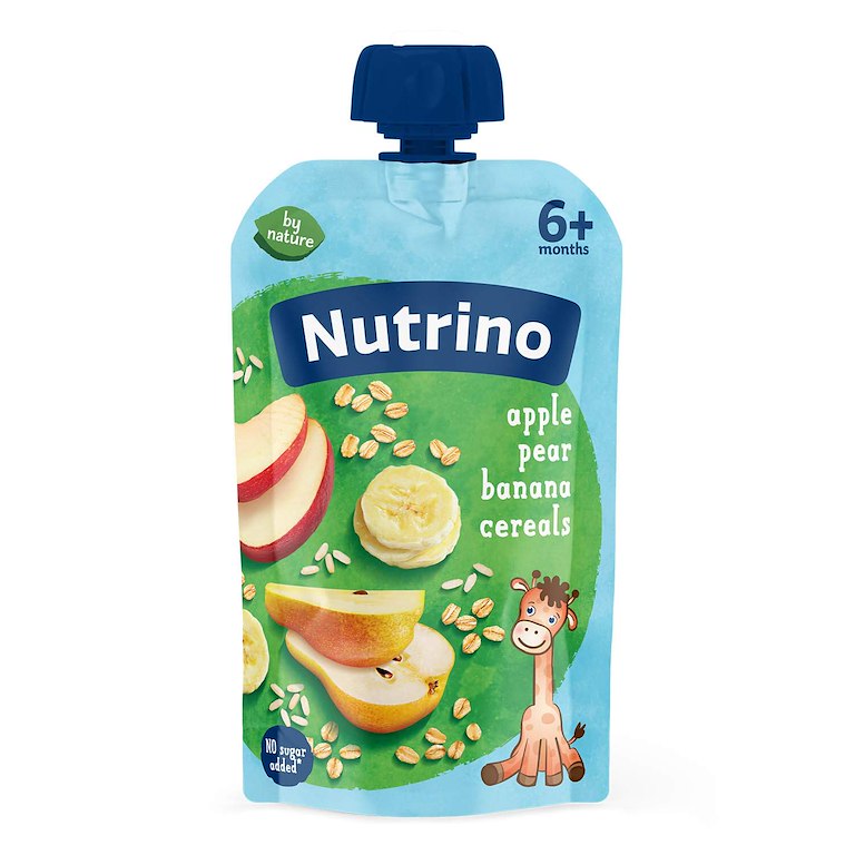 Nutrino pauč jabuka kruška banana žit 100g nutrino