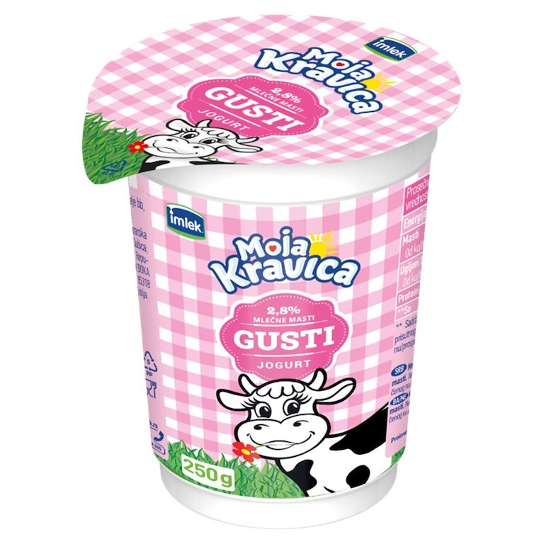 Moja Kravica jogurt gusti 2.8% 250g čaša moja kravica