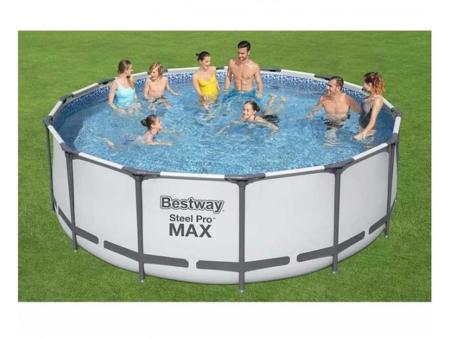 Bestway Bazen sa čeličnim ramom merdevinama i filterskom pumpom 488x122