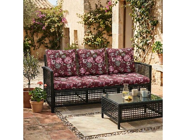 Jastuci za baštenski trosed 160x50x50cm BORDEAUX RETRO