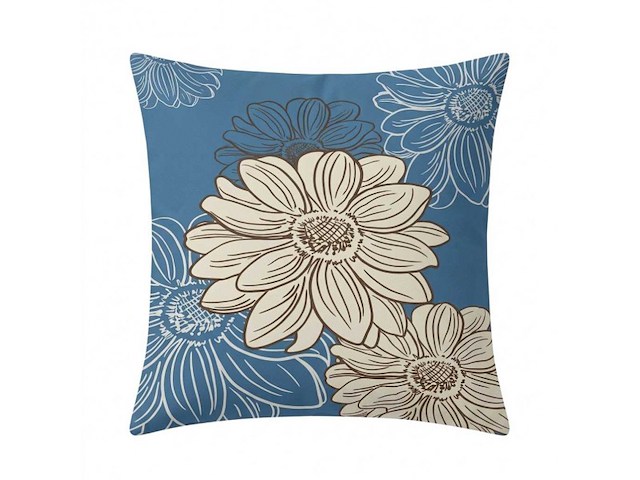 Dekorativni jastuk 40x40cm 1 komad BIG FLOWERS
