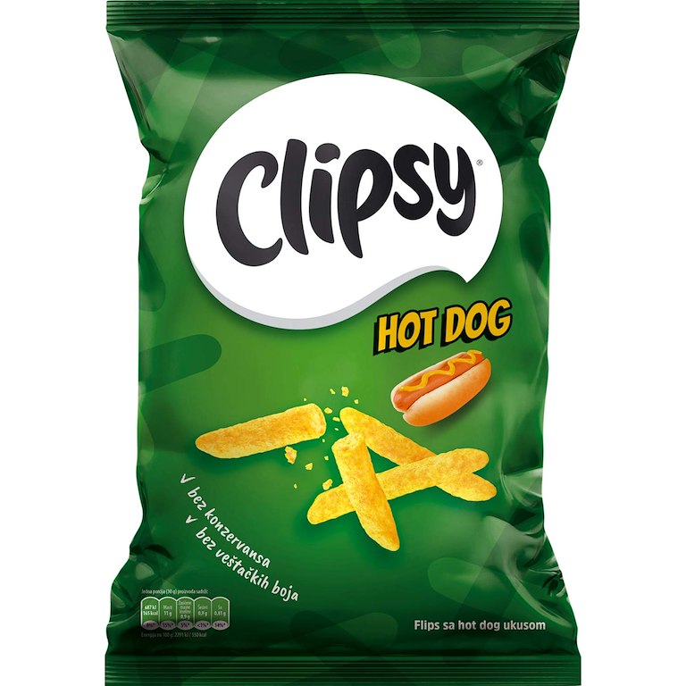 Chipsy flips hot dog 80g chipsy