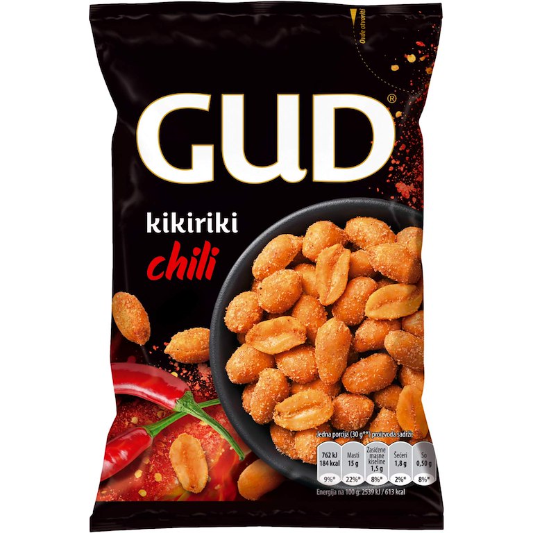 Gud kikiriki fried chili 80g gud
