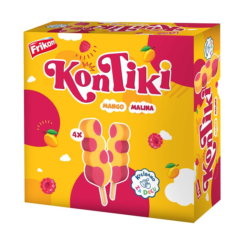 Sladoled kontiki mango malina 4x75ml frikom
