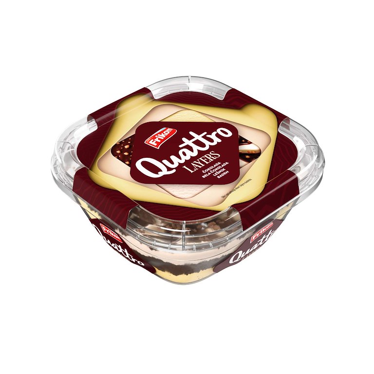 Sladoled quattro layers rocky road 800ml frikom